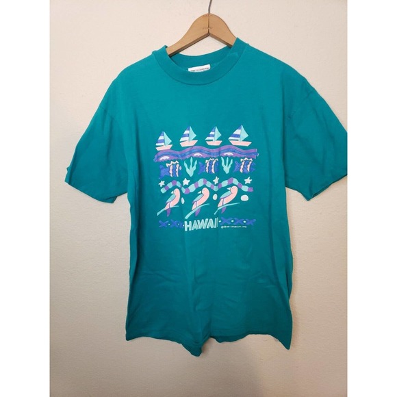 Single | Shirts | Sgt Leisure Hawaii Blue Fish Graphic Tshirt Size Xl ...